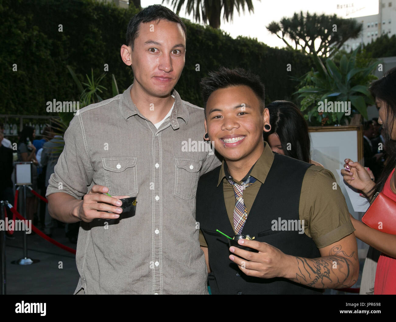 Filmmaker Ross Ching & YouTube Singing sensation AJ Rafael at ABS-CBN's ...