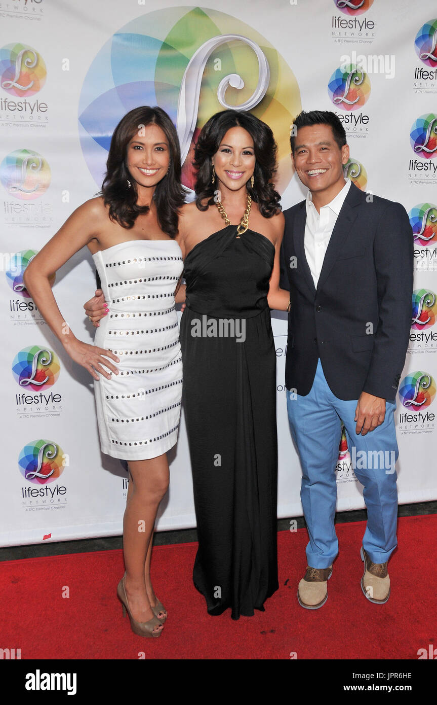 News Anchors Maria Quiban of FOX11, Cher Calvin of KTLA5 & Bob Decastro ...