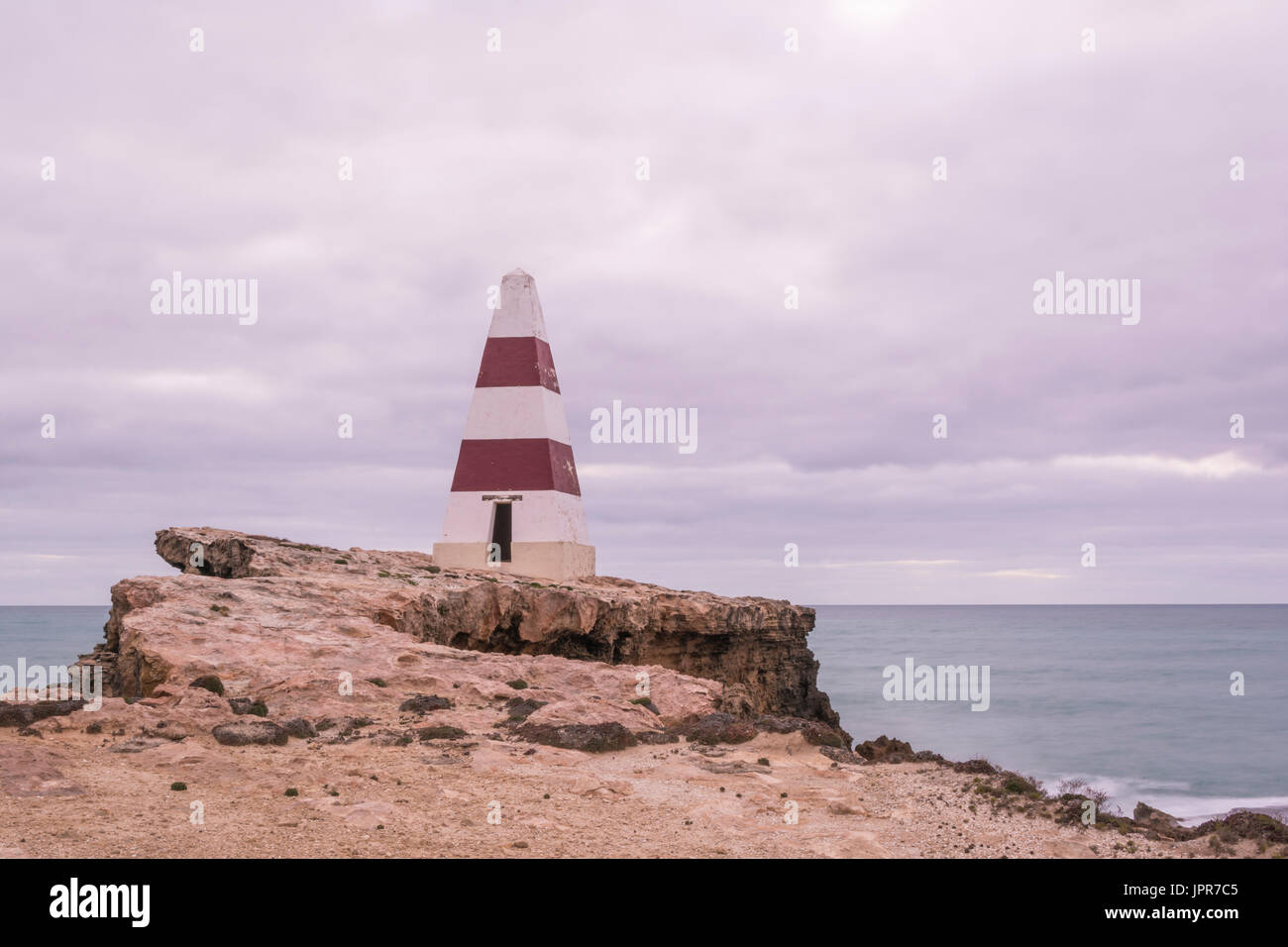 The Cape Dombey Obelisk, a historic landmark situated in Robe, South ...