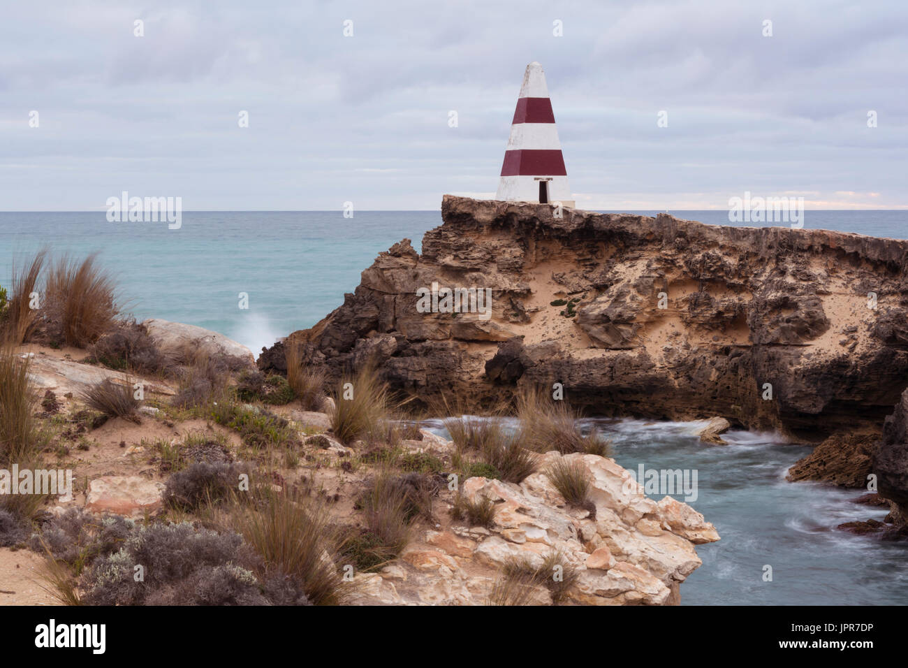 The Cape Dombey Obelisk, a historic landmark situated in Robe, South ...