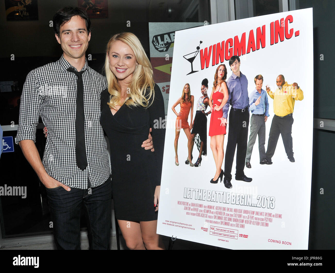 Kristopher Turner & Markie Adams at the "Wingman Inc." Premiere held at ...