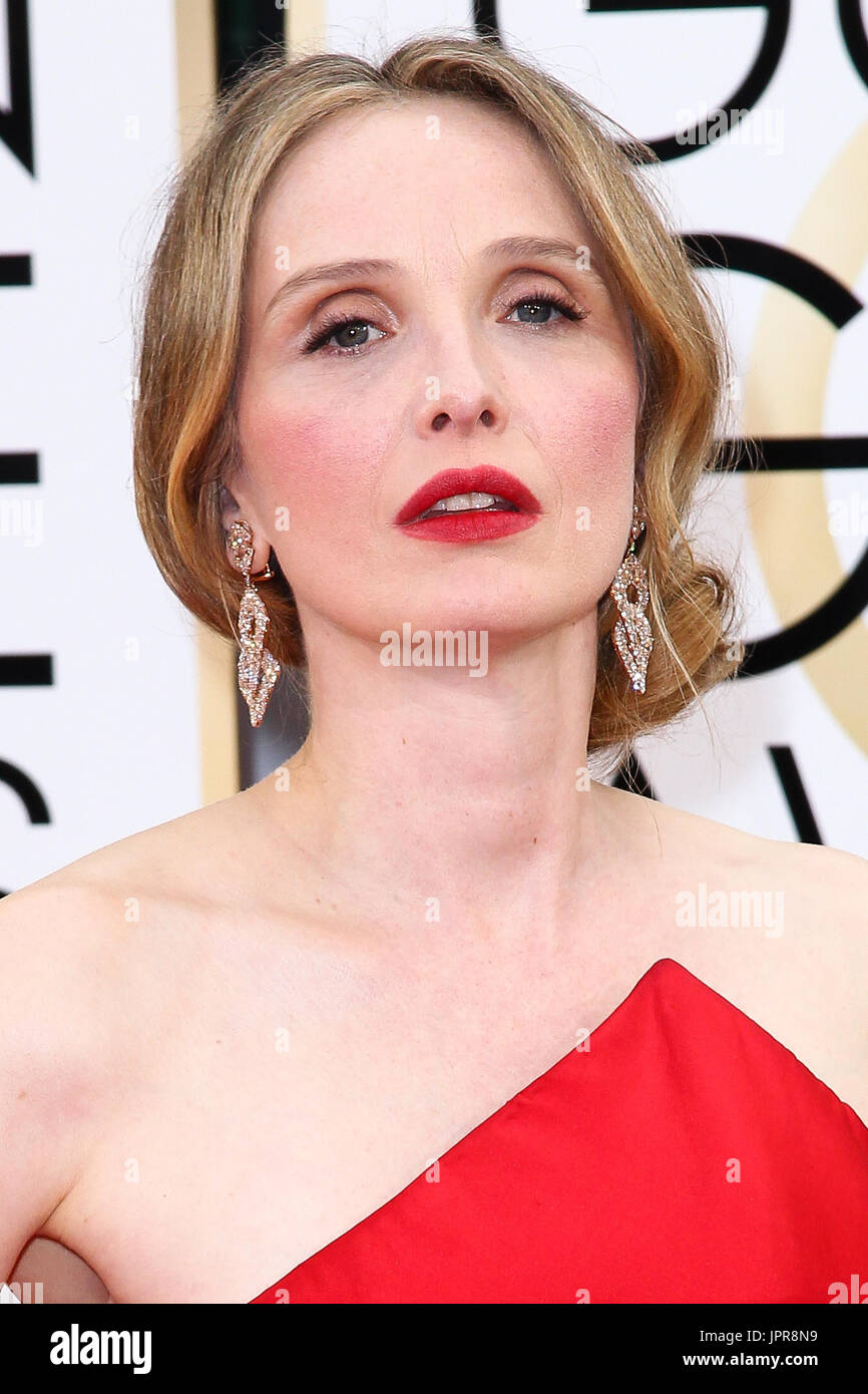 Julie Delphy arrives at the 71st Annual Golden Globe Awards held at The ...