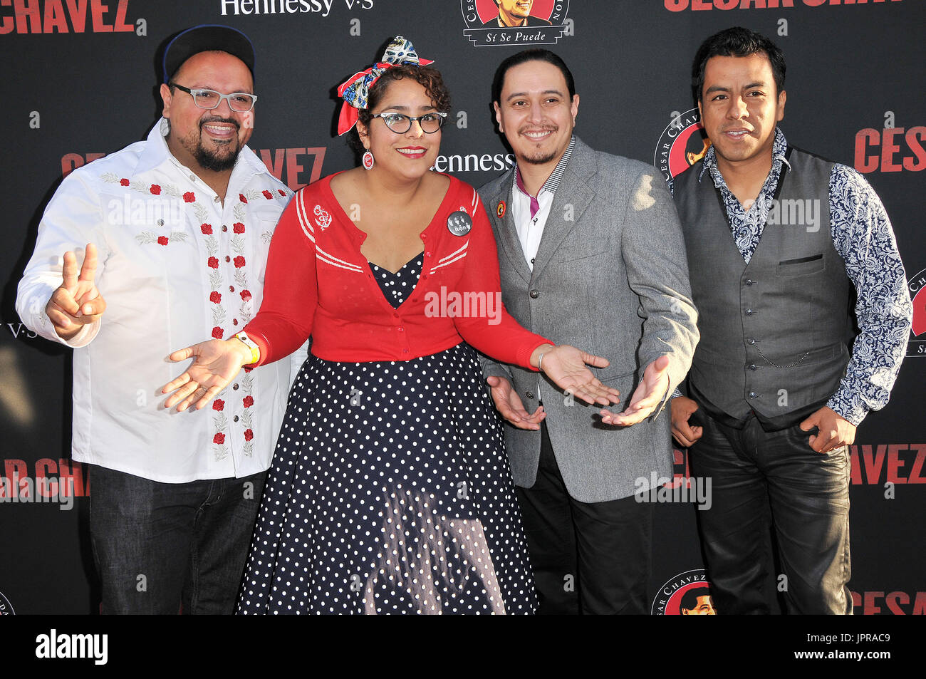 La Santa Cecilia at the "Cesar Chavez" Los Angeles Premiere held at the ...