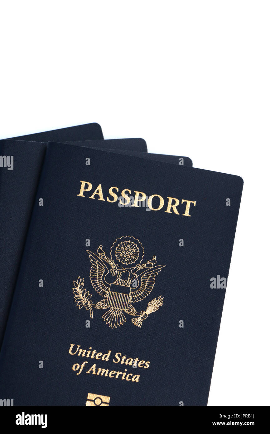 Passport isolated on a white background Stock Photo - Alamy
