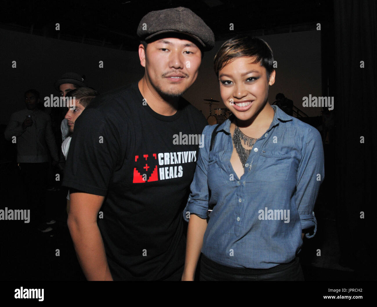 JD McElroy & Jenny Valles at the Creativity Heals Launch Event ...