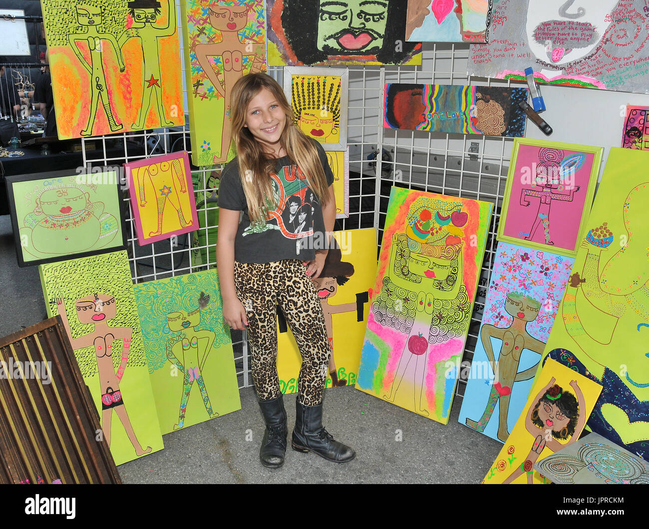 Young Artist Sunny May Allison at the Creativity Heals Launch Event ...