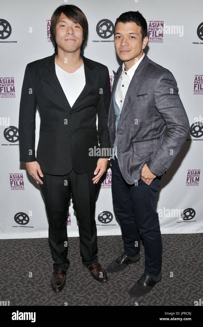 Director of ALAGWA Ian Lorenos & Actor Jericho Rosales at the 2013 Los ...