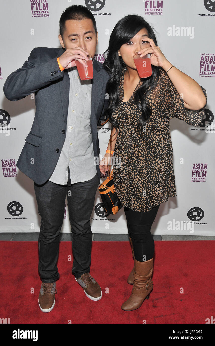 Filmmkaer Jerell Rosales & Actress Eileen Soong at the 2013 Los Angeles ...