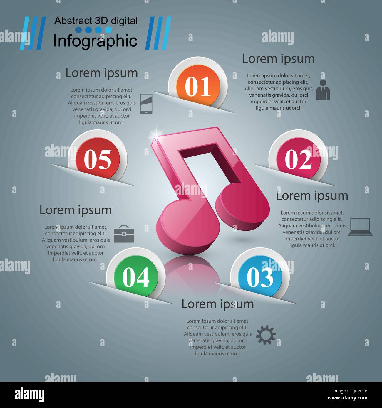 Music education Infographic. Note icon Stock Vector Image & Art - Alamy