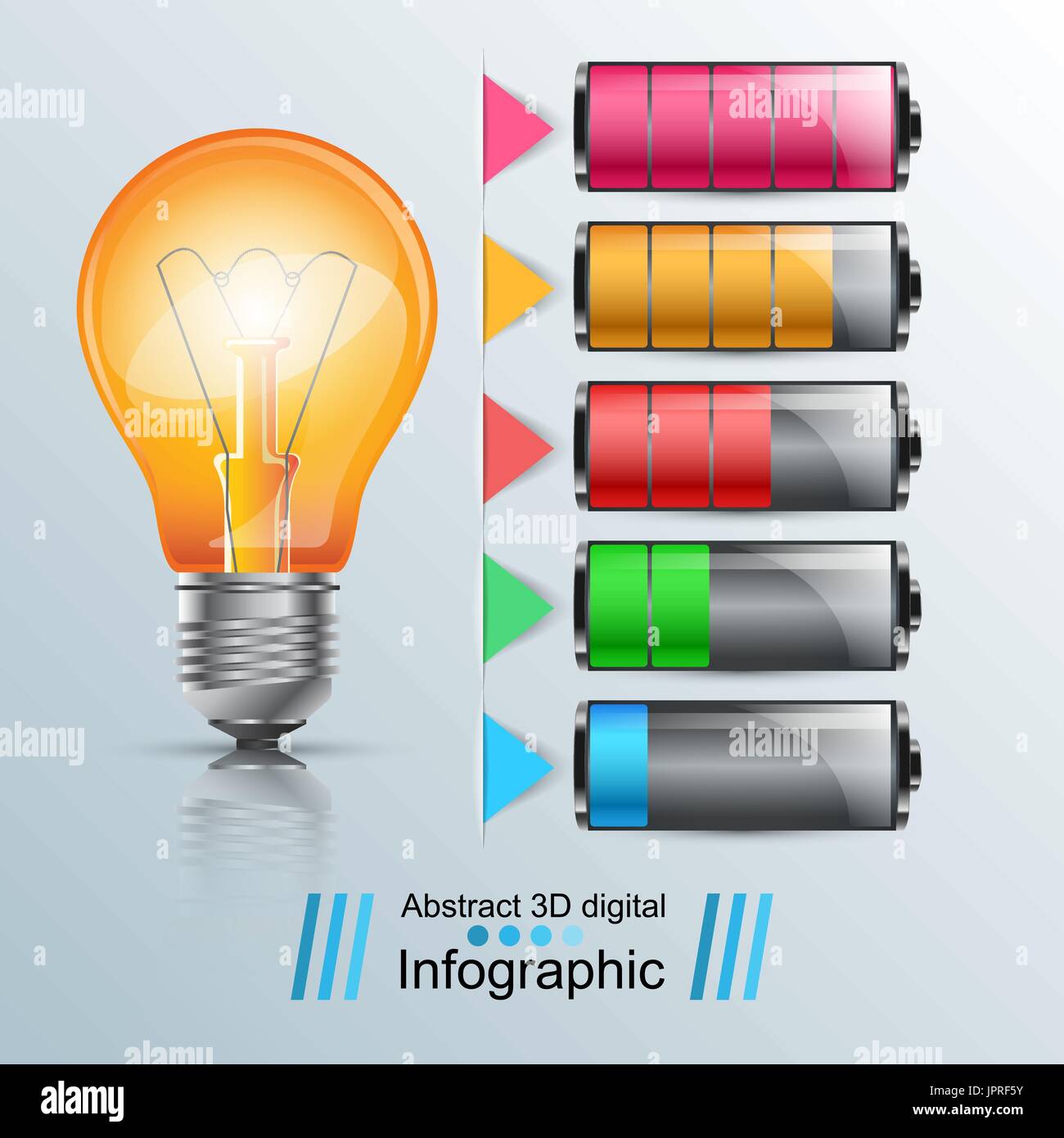 Infographic design. Bulb, Light icon Stock Vector Image & Art - Alamy