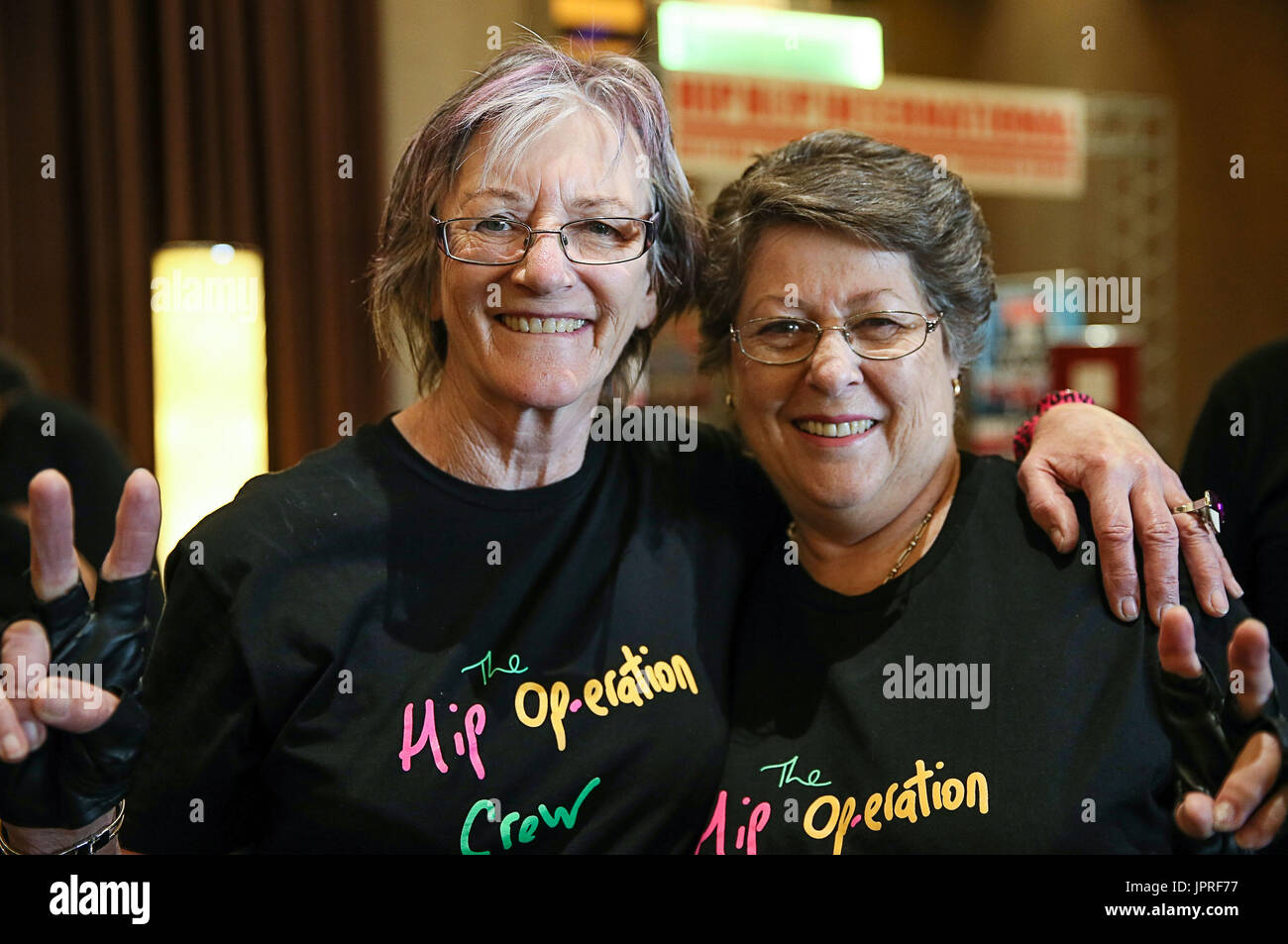 The Hip Op-Eration Crew members from New Zealand arrives a at Hip Hop ...
