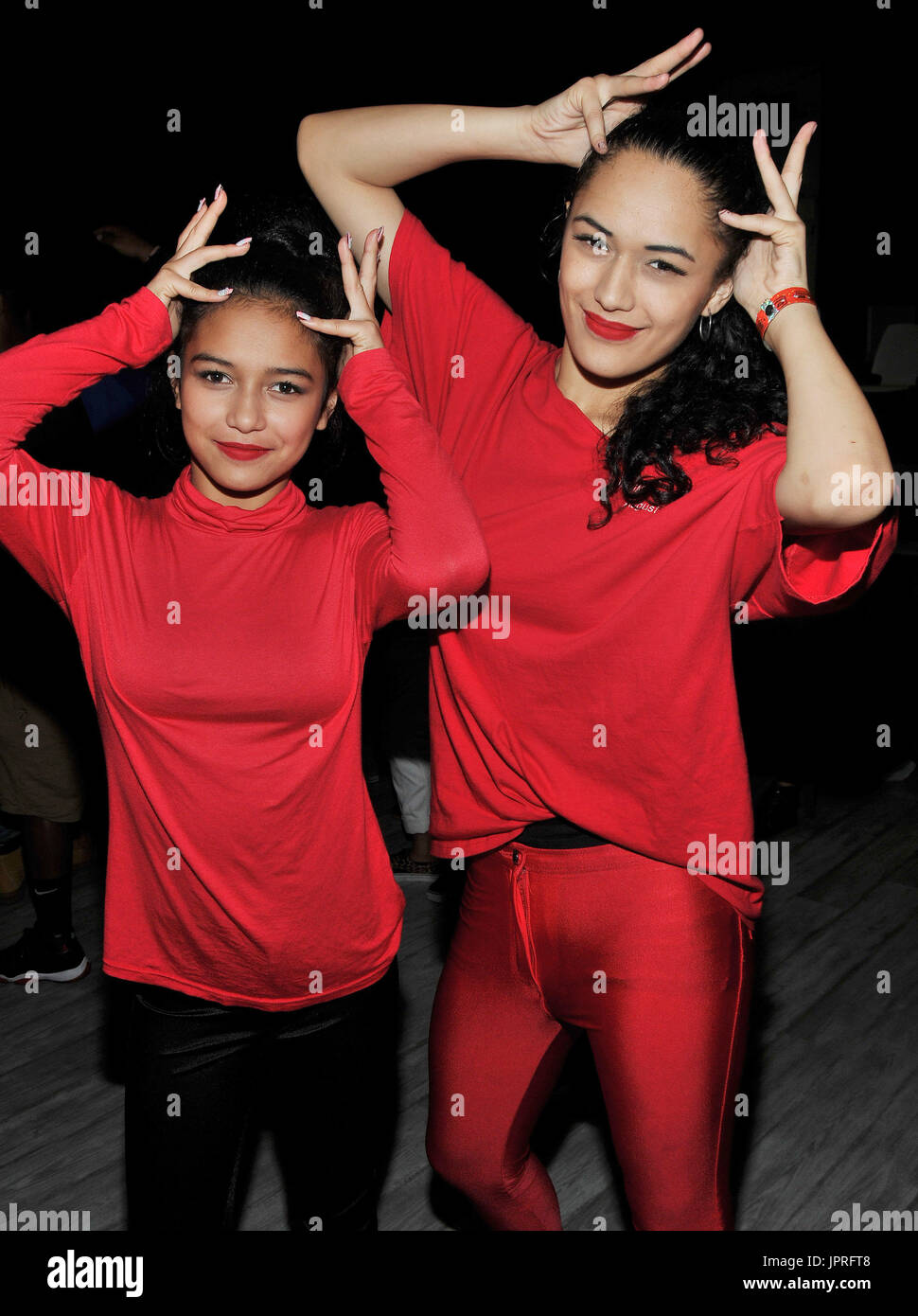 Sisters Ruthy Hannah Pearce & Kaea Blossom Pearce at the Parris Goebel ...