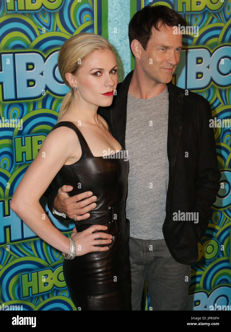 Anna Paquin & Stephen Moyer at HBO's Post Emmy Awards Reception ...