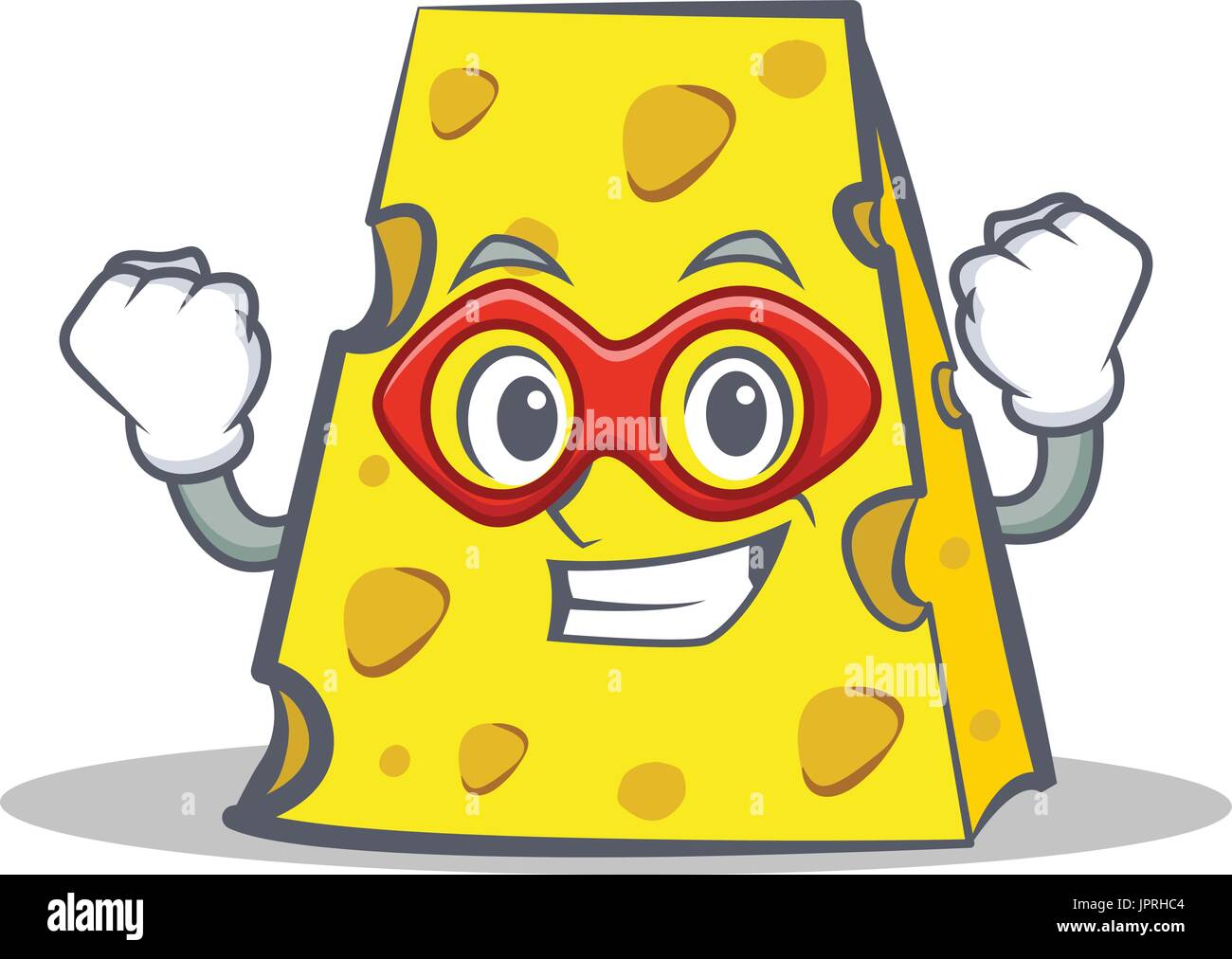 Cartoon illustration cheese super hero hi-res stock photography and ...