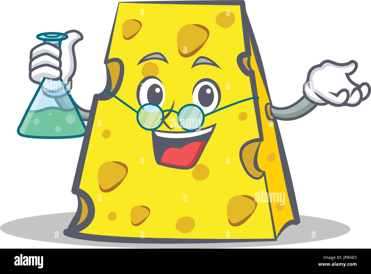 Professor cheese character cartoon style Stock Vector Image & Art - Alamy