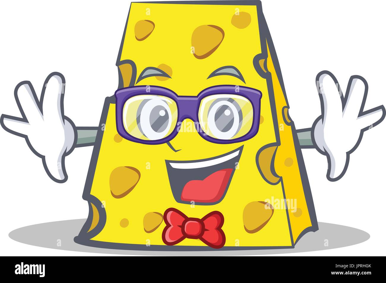 Geek cheese character cartoon style Stock Vector Image & Art - Alamy