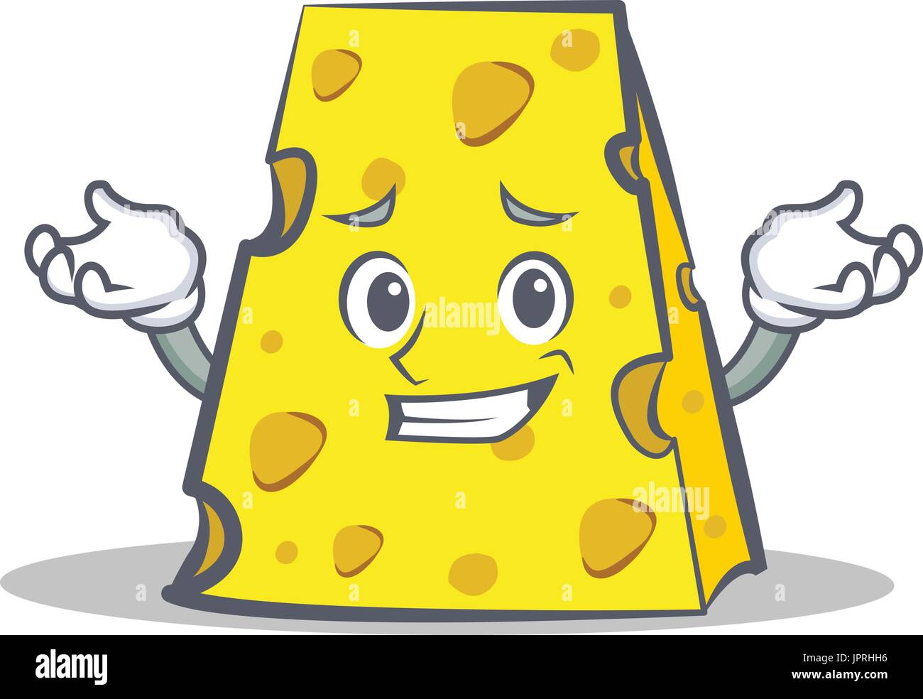 Grinning cheese character cartoon style Stock Vector Image & Art - Alamy