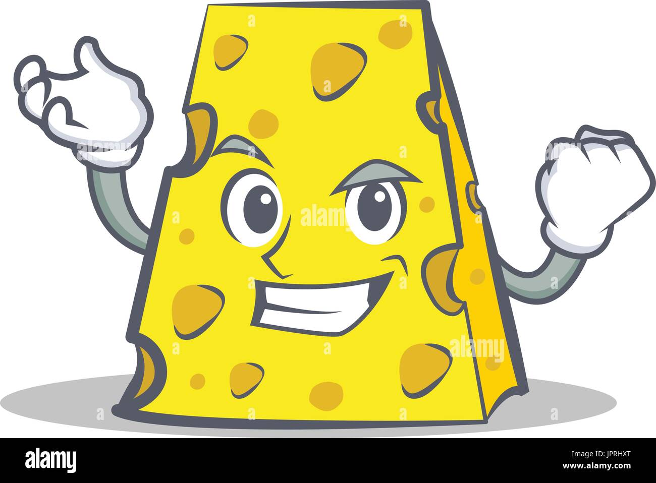 Successful cheese character cartoon style Stock Vector Image & Art - Alamy