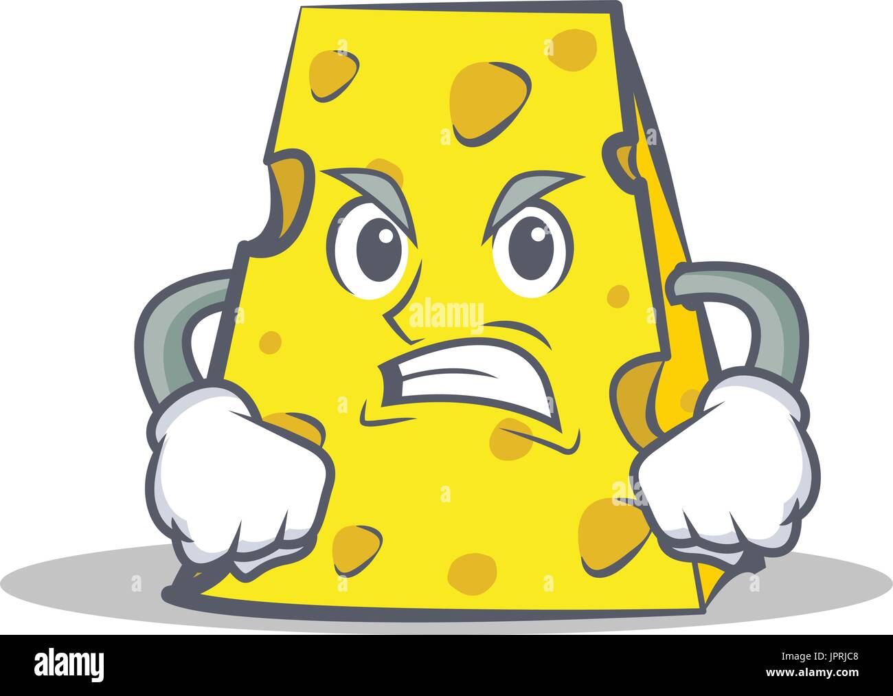 Angry cheese character cartoon hi-res stock photography and images - Alamy