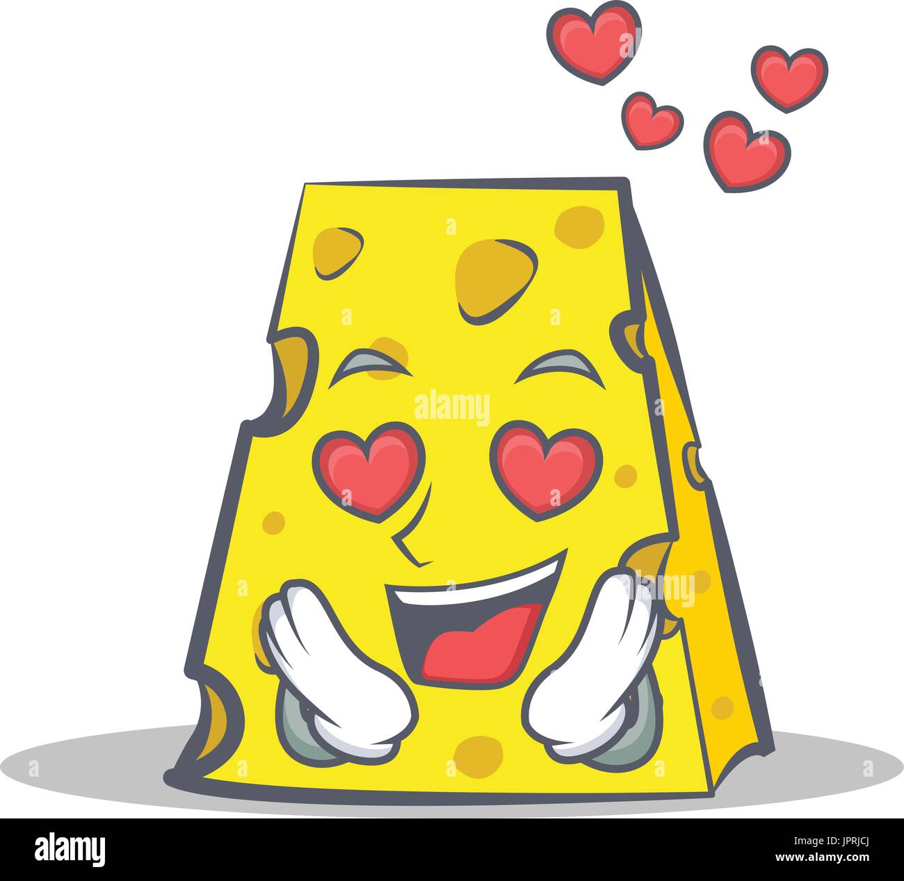 Cartoon character cheese heart hi-res stock photography and images - Alamy