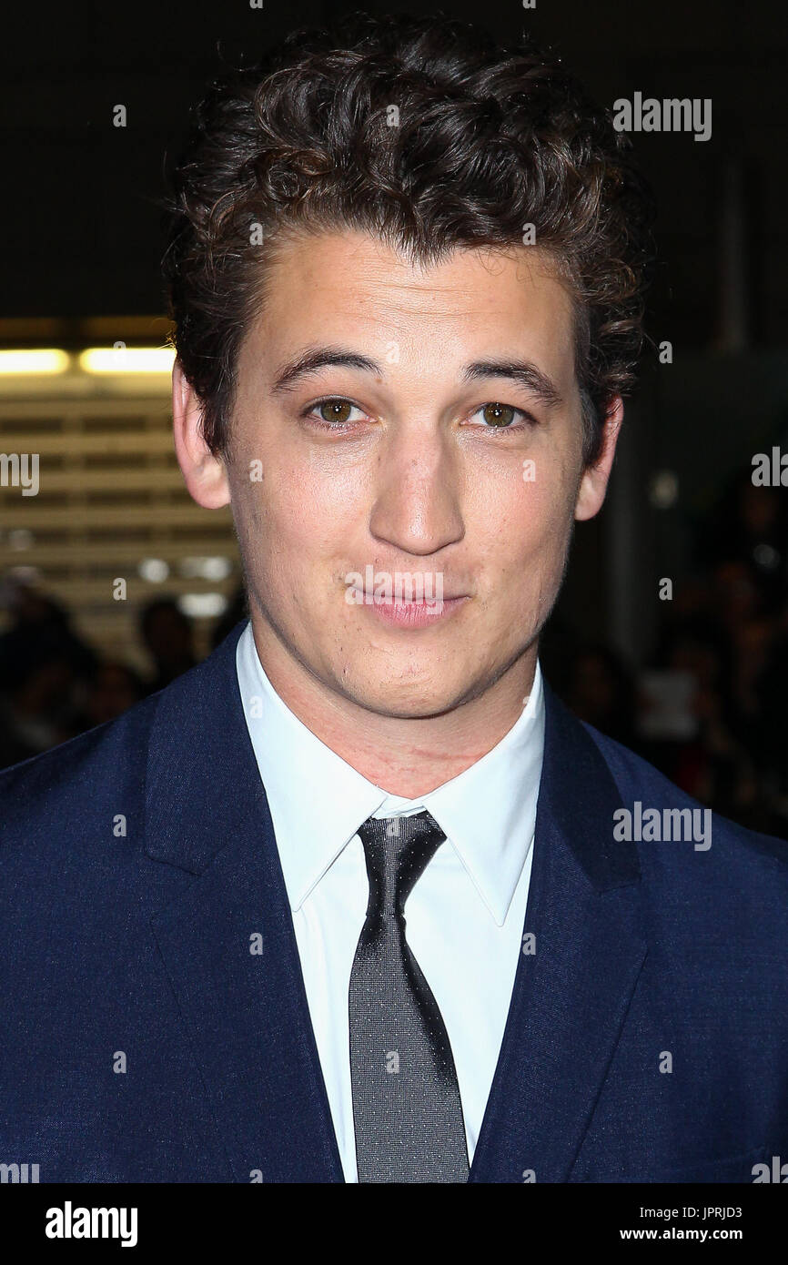 Miles Teller arrives at the premiere of Focus Features' 'That Awkward ...