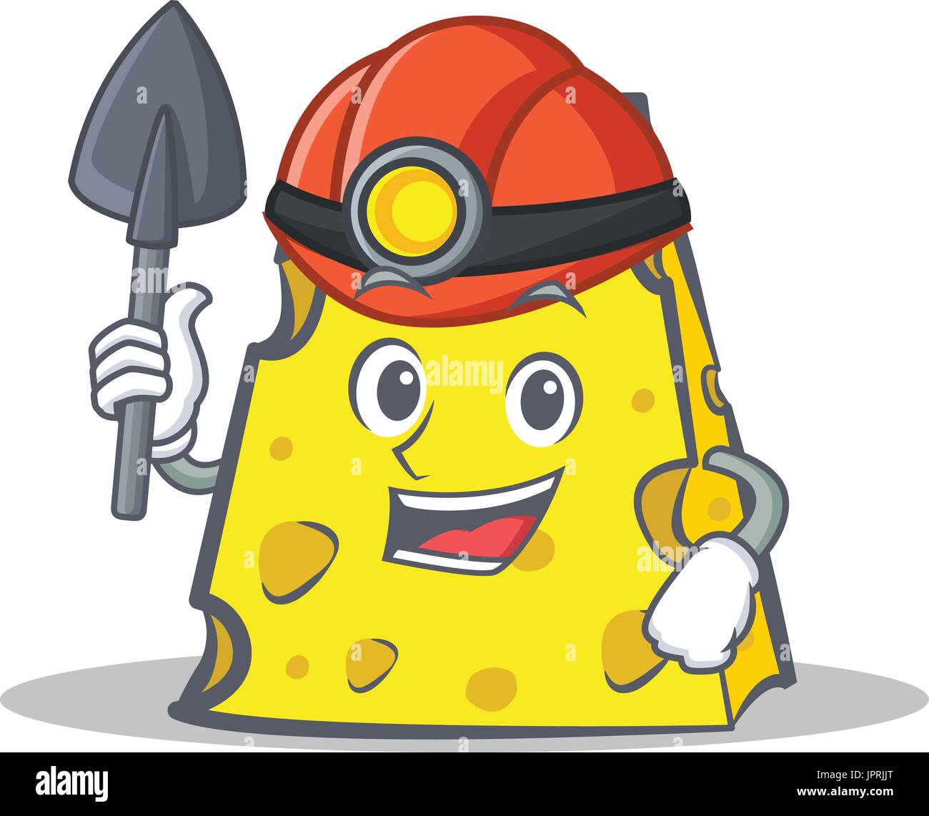 Miner cheese character cartoon style Stock Vector Image & Art - Alamy
