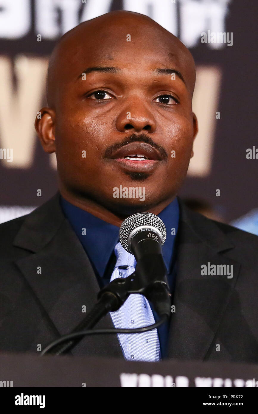 Timothy Bradley attend a press conference ahead of the WBO welterweight ...