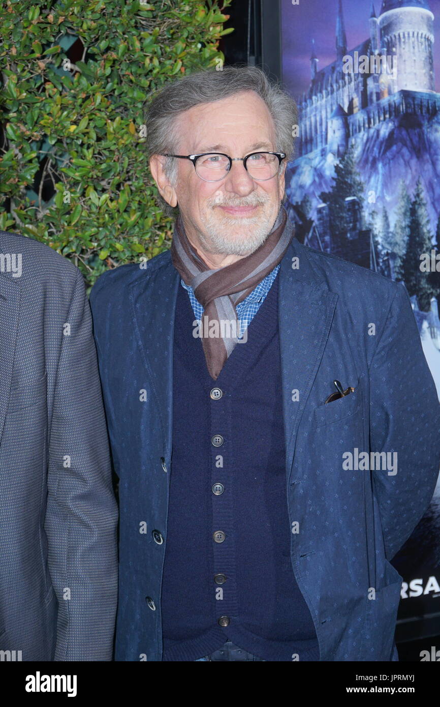 Steven Spielberg at the The Wizarding World of Harry Potter VIP Press ...