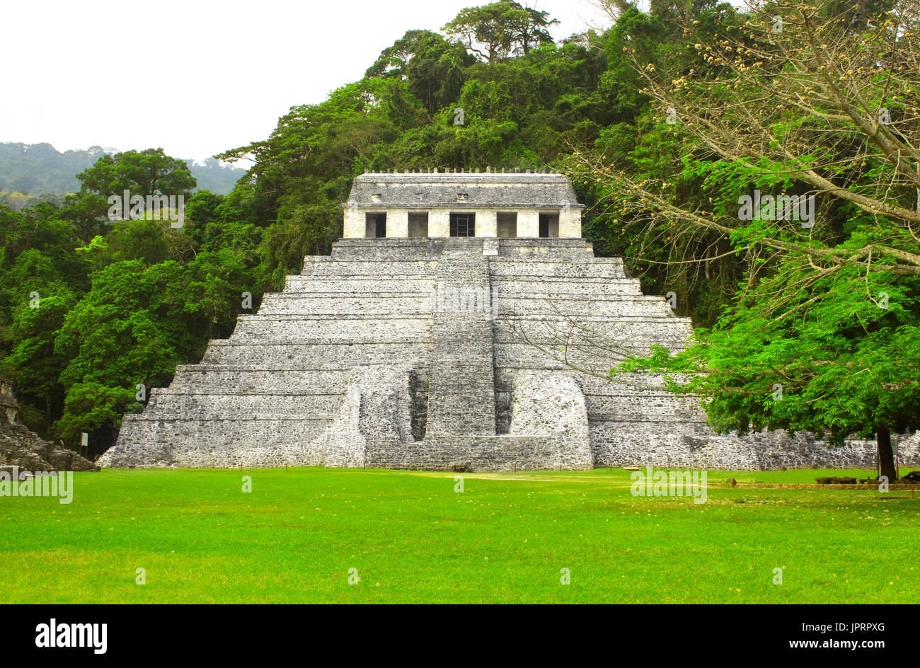Temple of the Inscriptions - mesoamerican stepped pyramid structure at ...