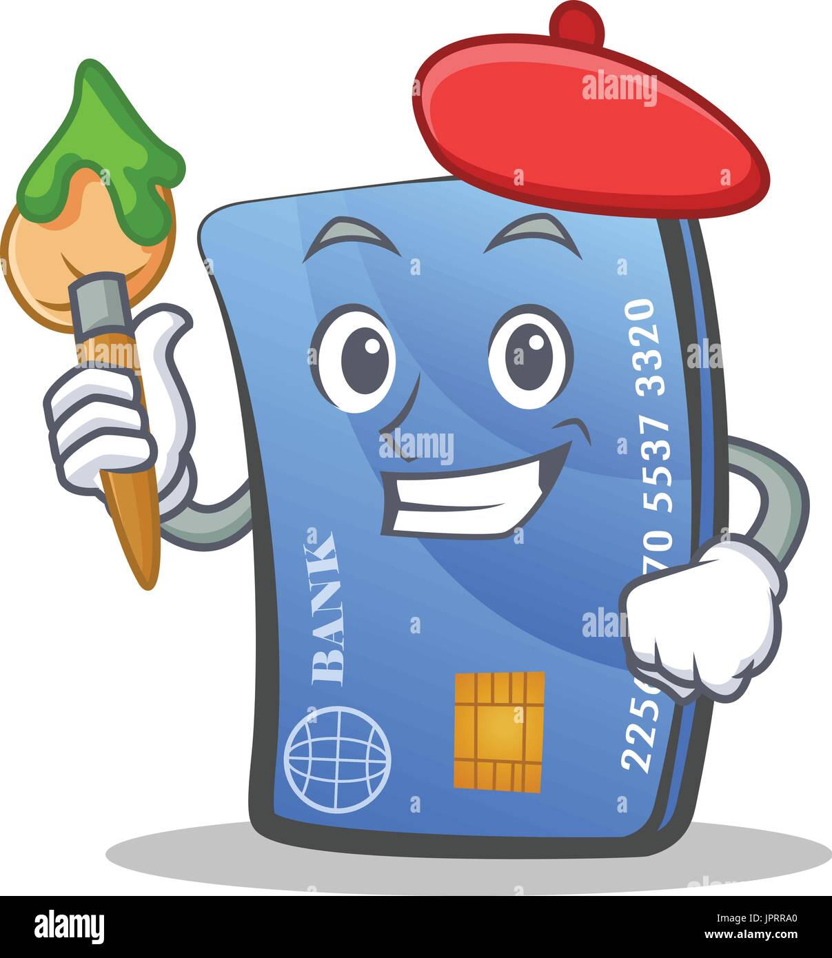 Artist credit card character cartoon Stock Vector Image & Art - Alamy