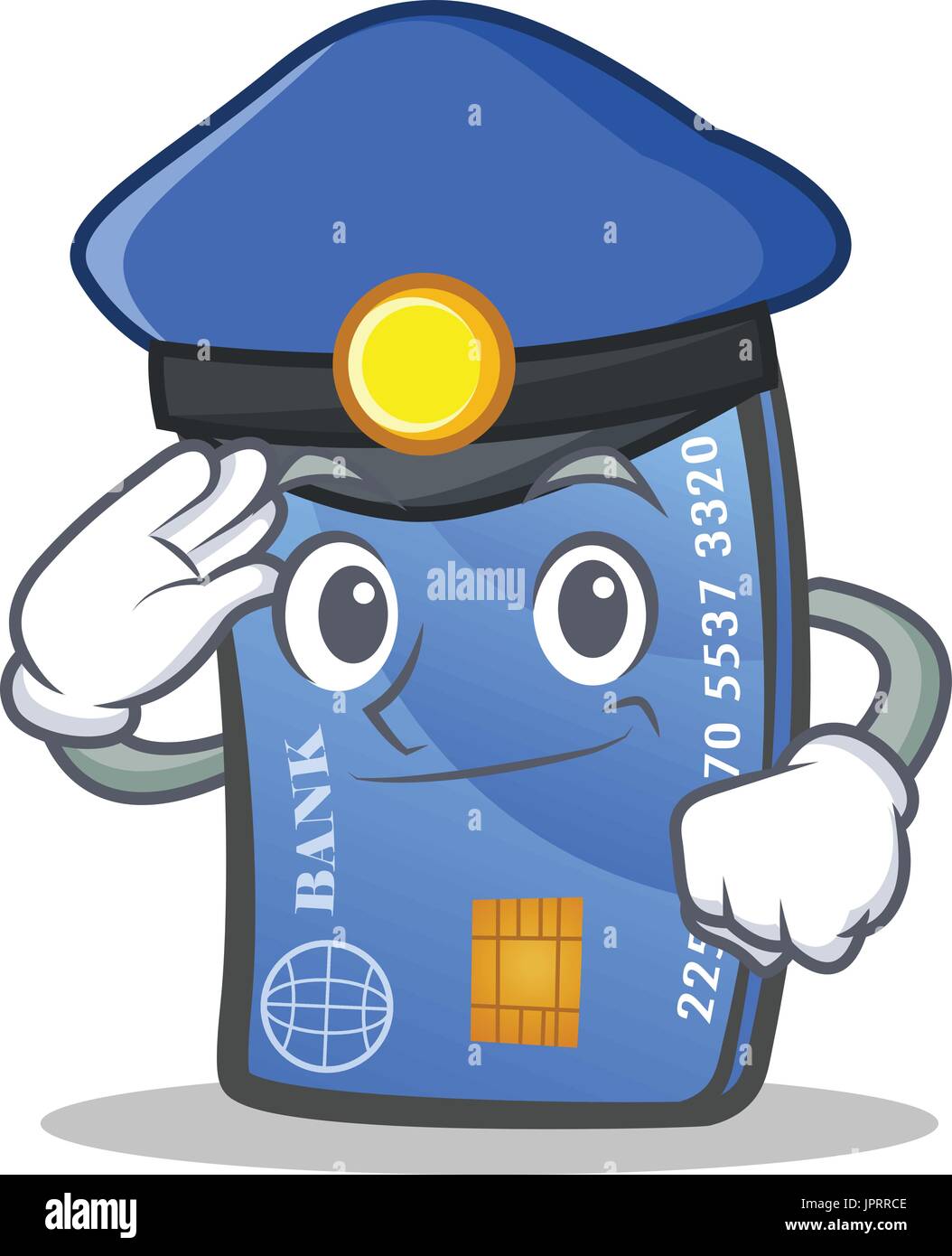 Police credit card character cartoon Stock Vector Image & Art - Alamy