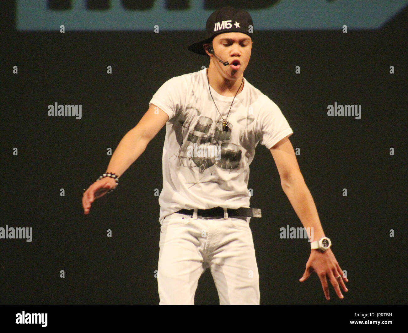 Dana Vaughns of IM5 at the NRG Dance Project Tour Celebrity VIP Concert ...