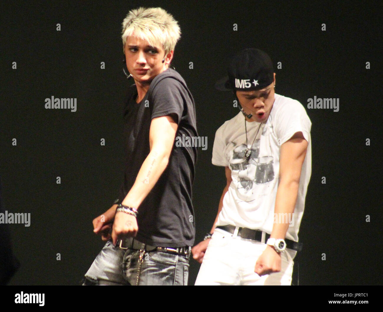 Dalton Rapattoni and Dana Vaughns of IM5 at the NRG Dance Project Tour ...