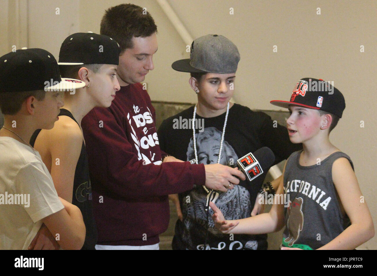 Chris Trondsen (center) with To Be One at the NRG Dance Project Tour ...