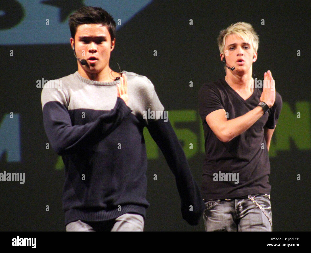 (l-r) Will Jay and Dalton Rapattoni of IM5 at the NRG Dance Project ...