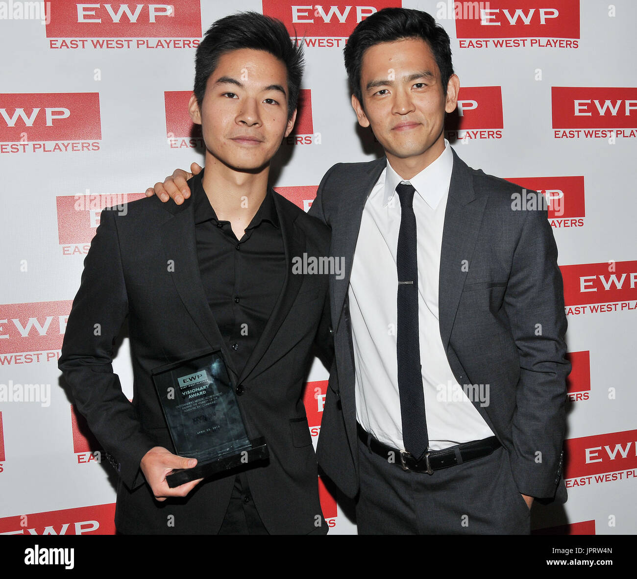 Visionary Award Honoree Kevin Wu aka KevJumba & John Cho at East West ...