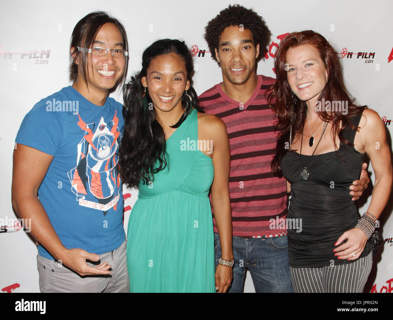 Vincent Tran, Riyaana Hartley, Matthew Simmons &Tiffany Moore at the Asians On Film Festival ...