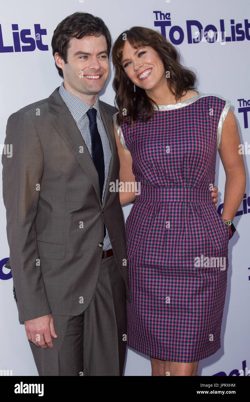 Bill Hader and Maggie Carey attends the premiere of CBS Films' 'The To ...
