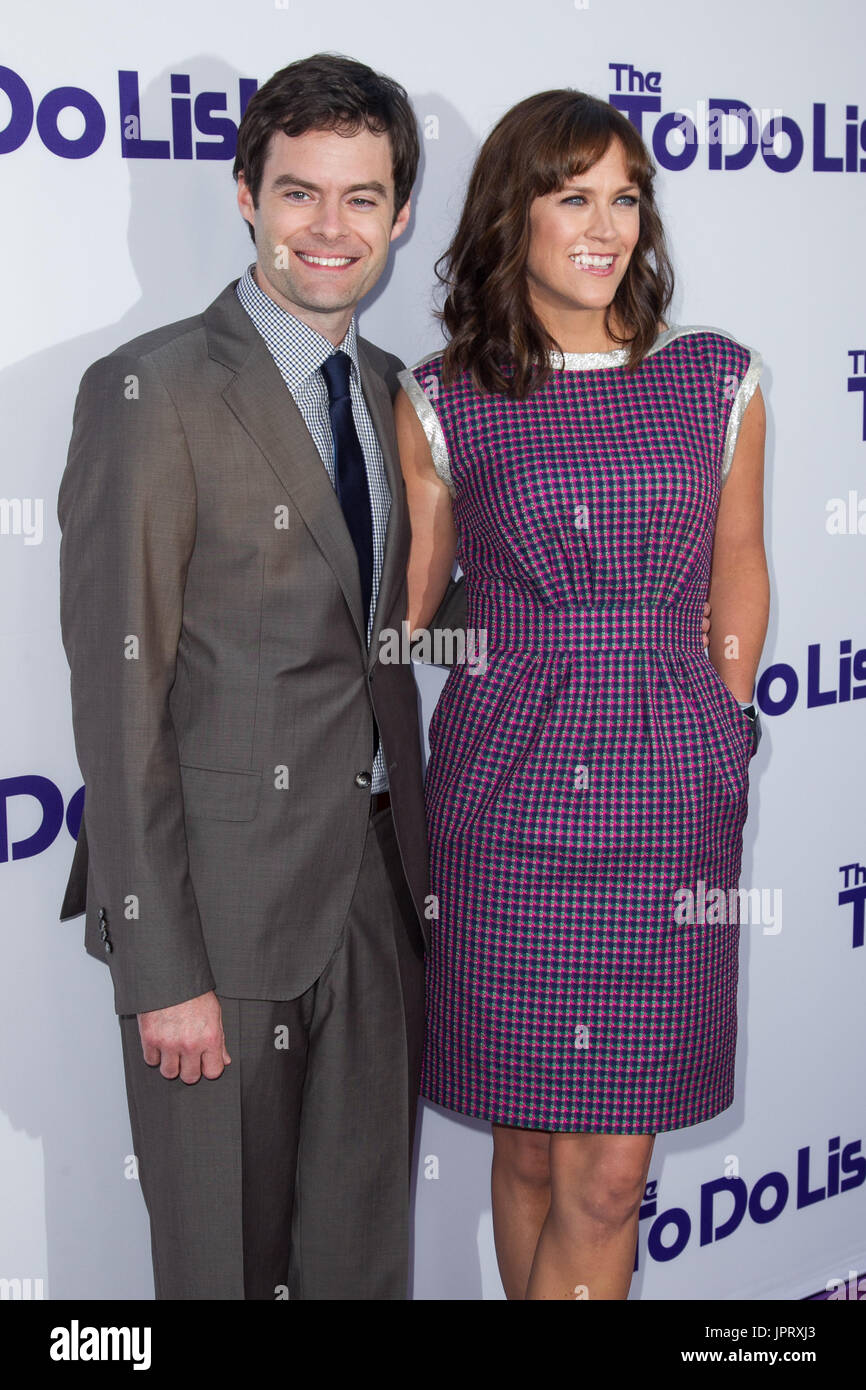 Bill Hader and Maggie Carey attends the premiere of CBS Films' 'The To ...