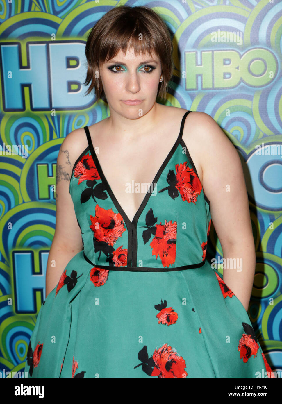 Lena Dunham at HBO's Post Emmy Awards Reception - Arrivals held at the ...