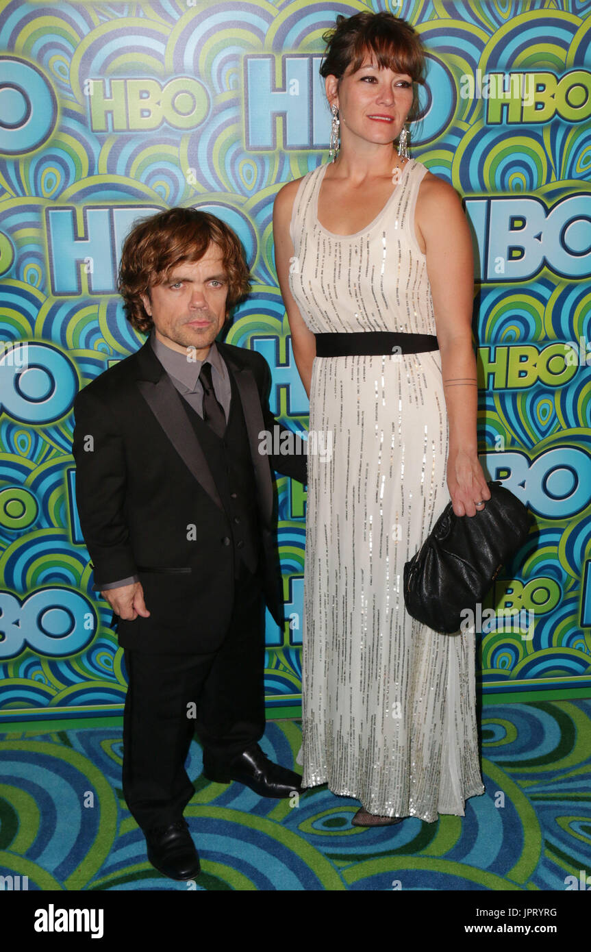 Peter Dinklage & Erica Schmidt at HBO's Post Emmy Awards Reception ...
