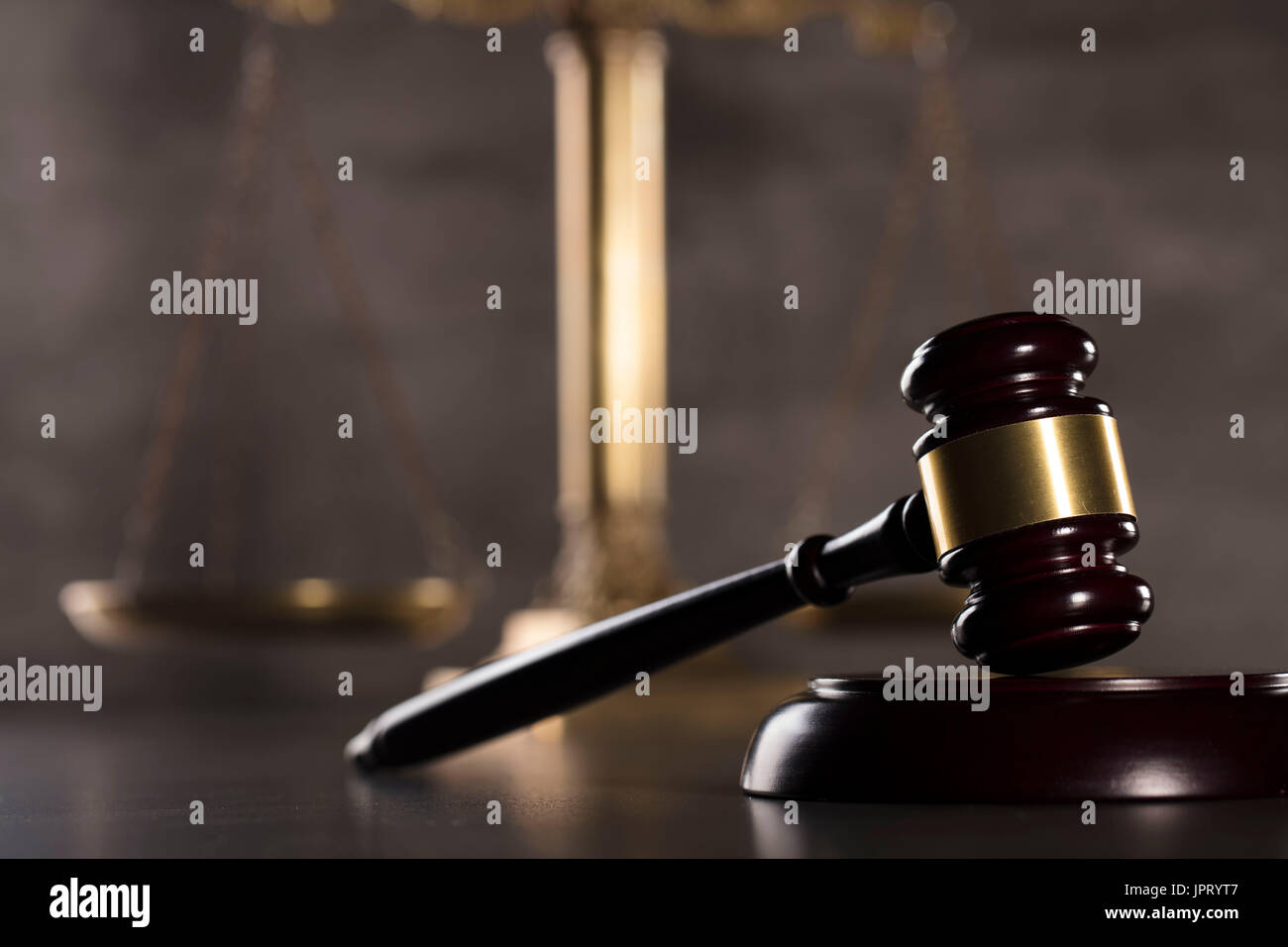 Law symbols. Gavel. Law concept background. Place for text Stock Photo ...