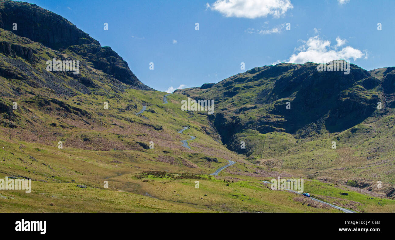Hardknott pass lake district hi-res stock photography and images - Alamy