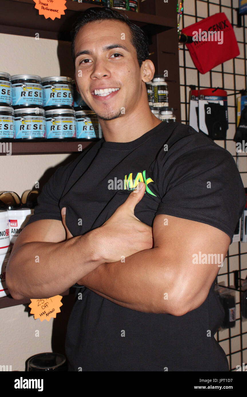 Kevin Hernandez at the "Max Nutrition Soft Launch Opening" held at the ...