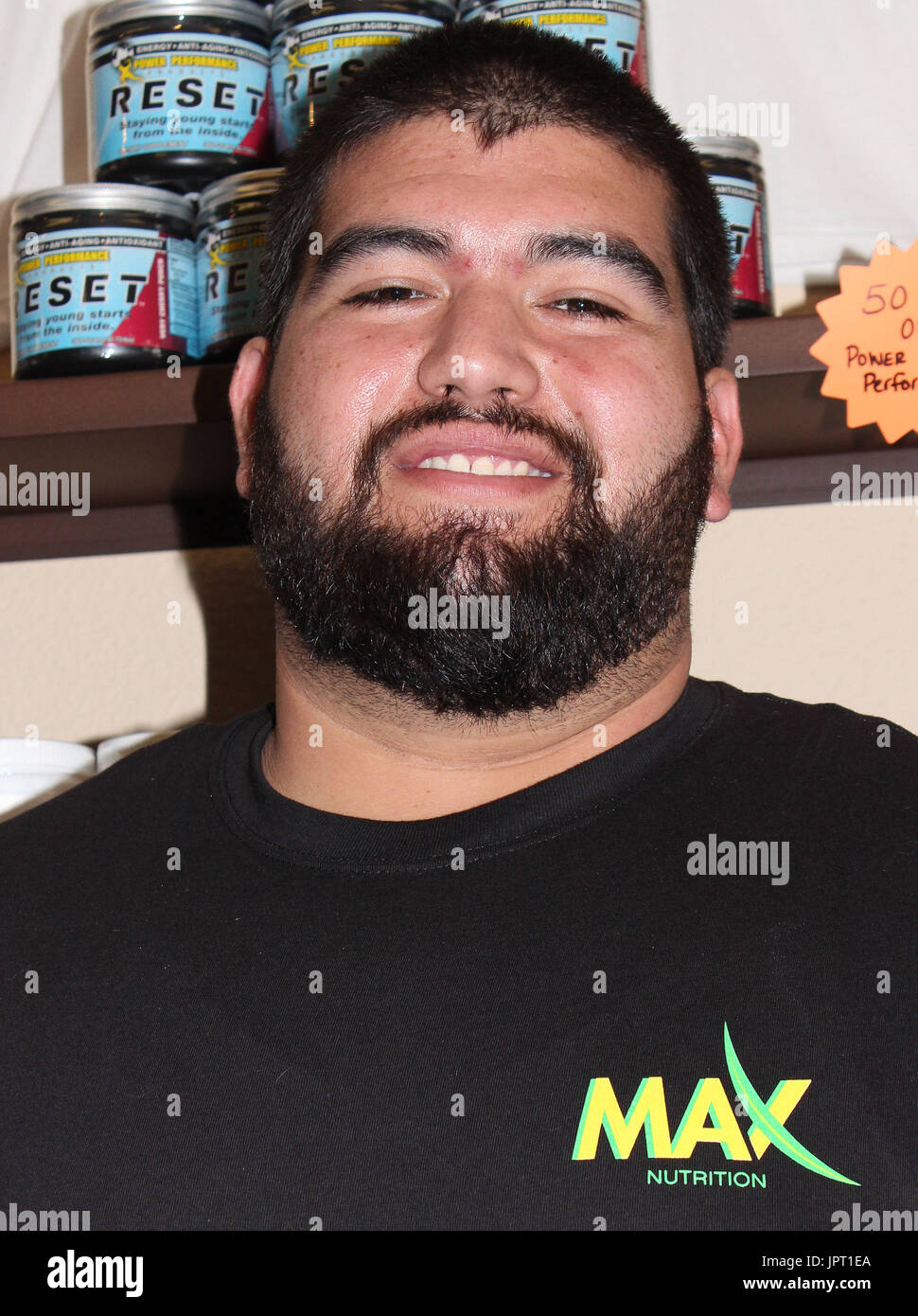 Powerlifter Steven Vikingman Ullom at the "Max Nutrition Soft Launch ...