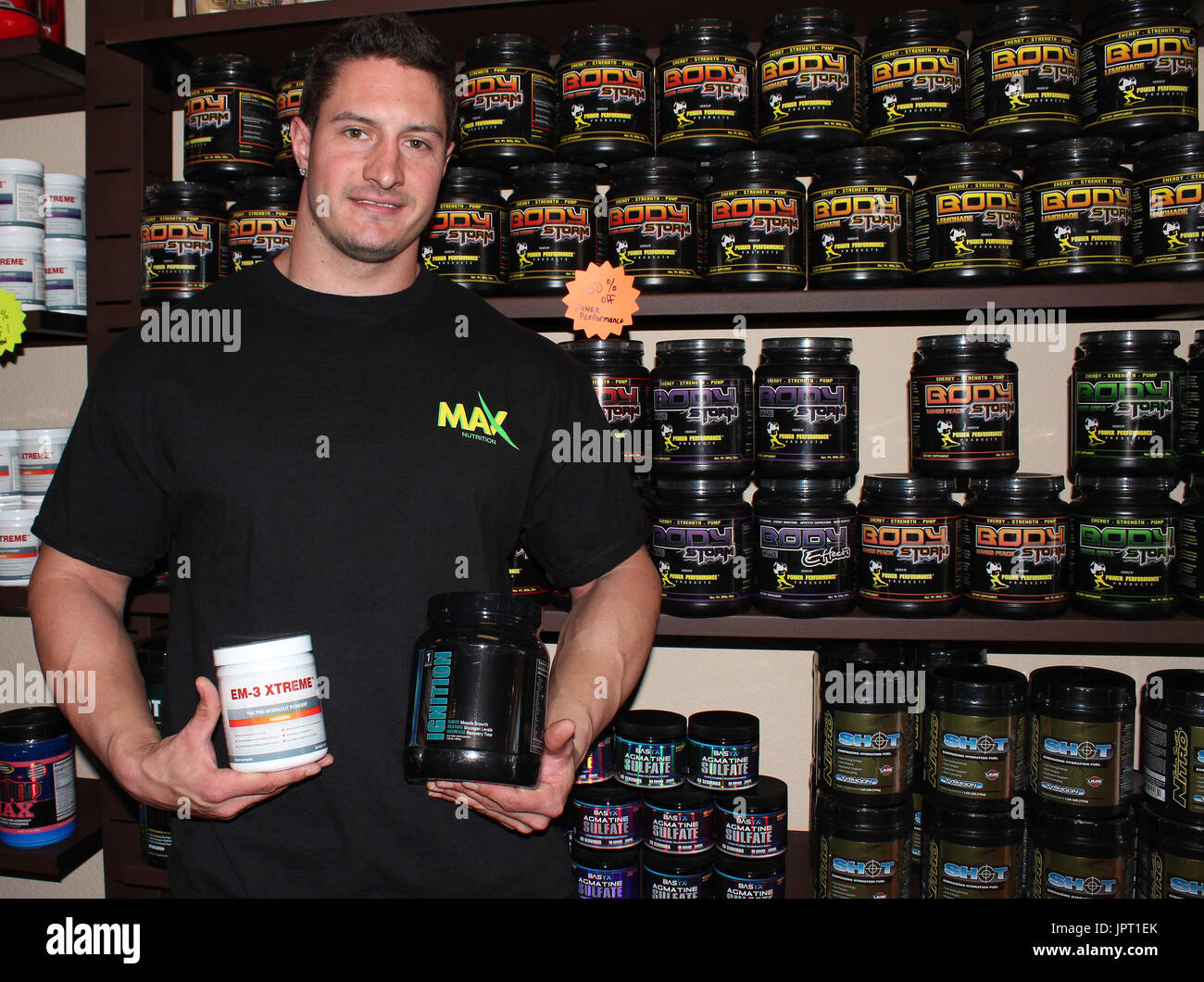 Nick Plesh of Progression PT at the "Max Nutrition Soft Launch Opening ...