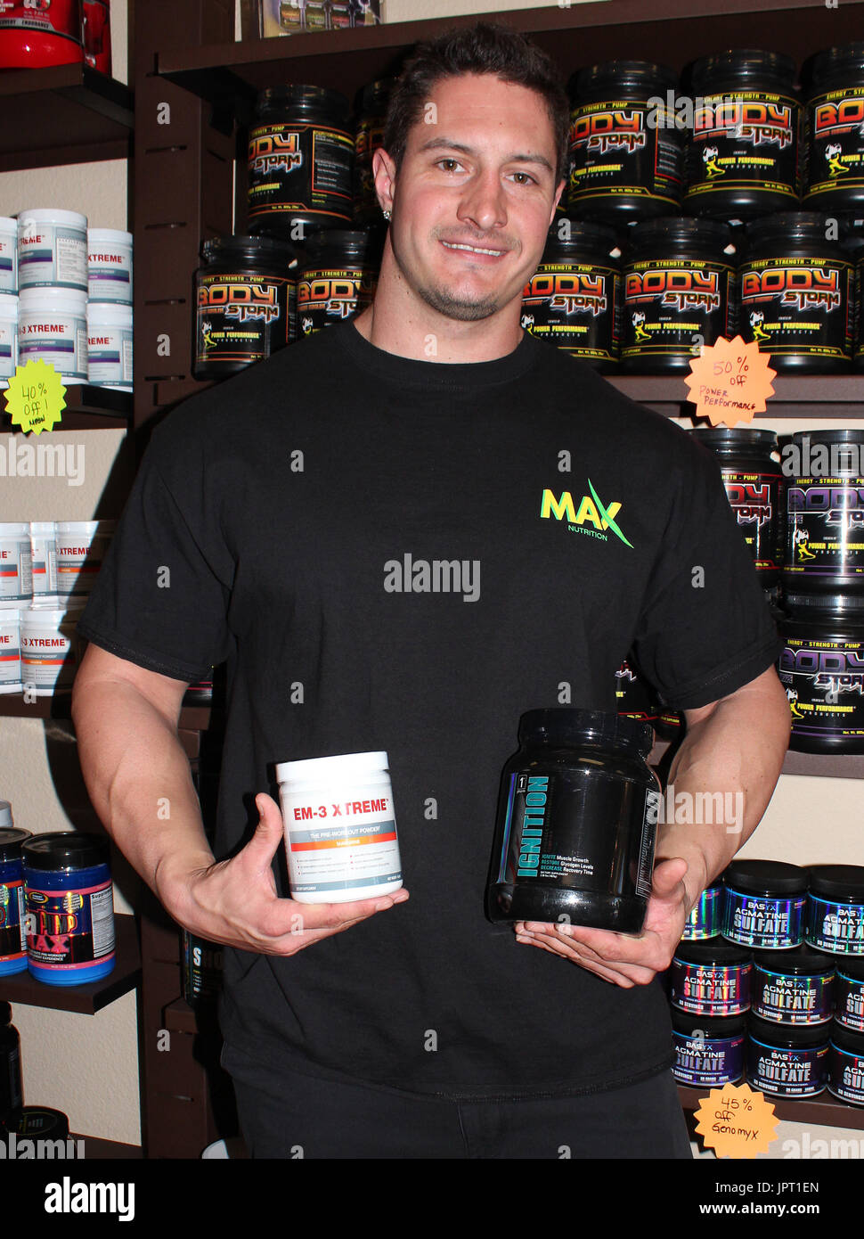 Nick Plesh of Progression PT at the "Max Nutrition Soft Launch Opening ...