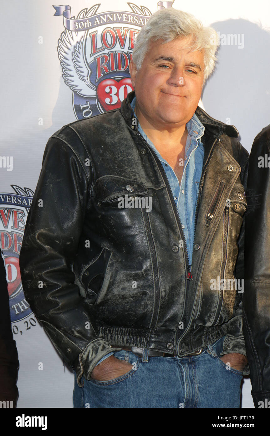 Jay Leno at the 30th Annual Love Ride held at the Glendale Harley ...