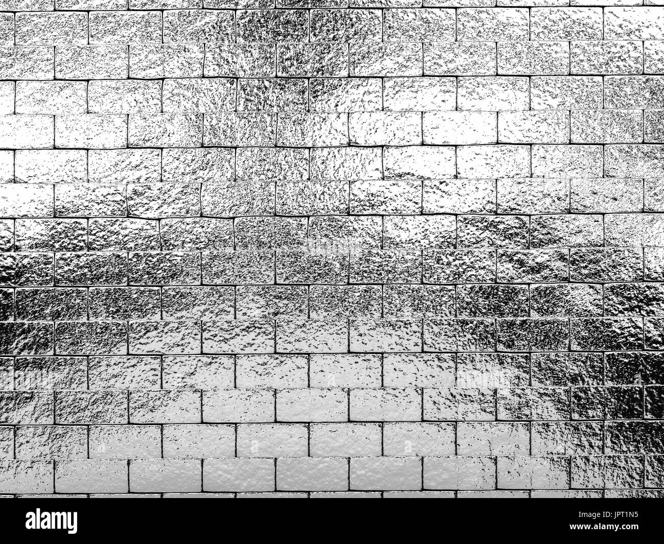 3d rendering shiny silver wall background Stock Photo - Alamy