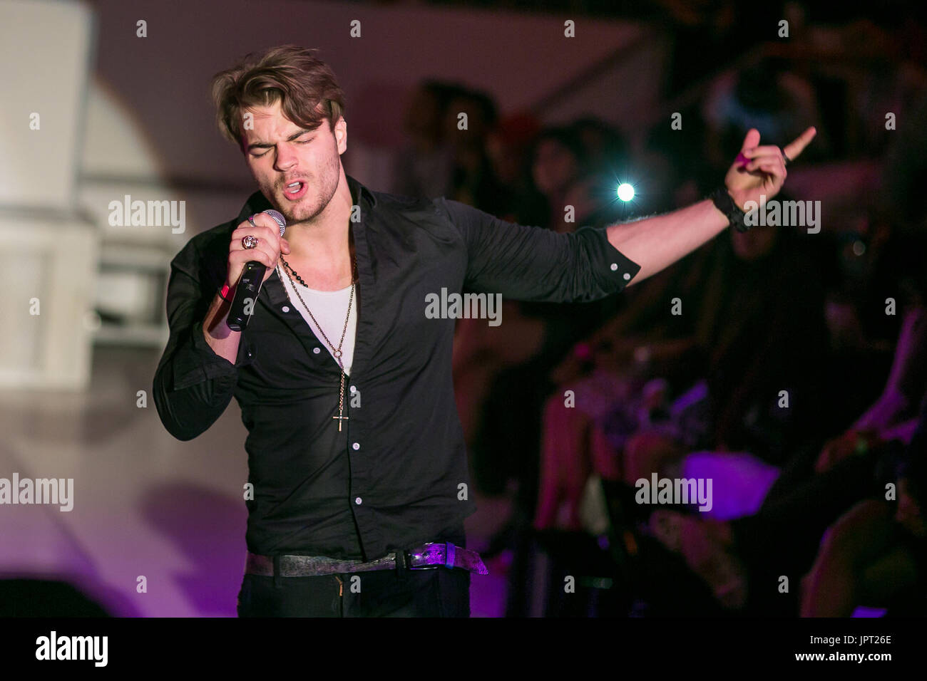 Josh Golden singing at Chachi Gonzales' 18th Birthday Party at the ...